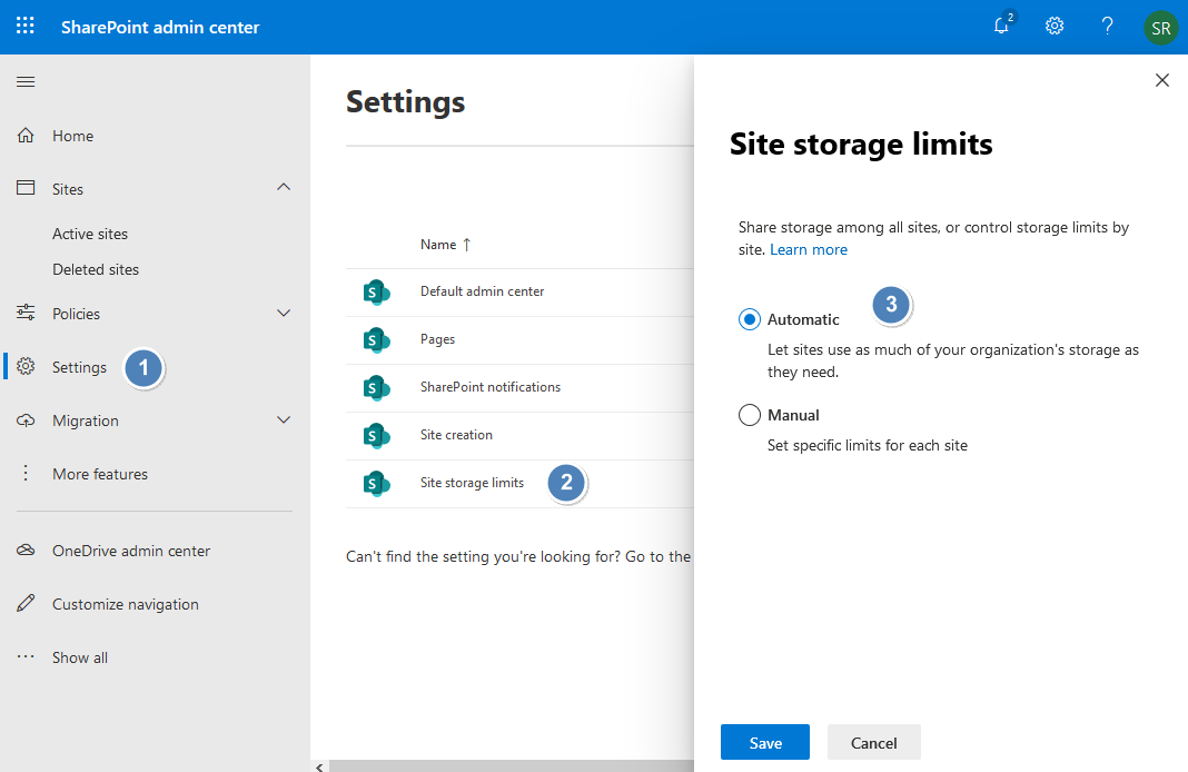 Office 365: Managing Site Storage Limits in SharePoint Online - SharePoint Diary