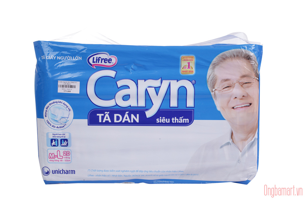 Tã dán người lớn Caryn M-L20 [ Ongbamart - Tã dán ]: TÃ DÁN NGƯỜI LỚN ...