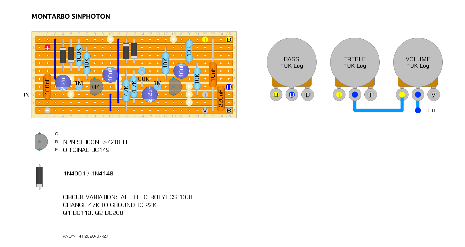 Guitar Effects - Vero - Point to Point - Tag Board Layouts: MONTARBO ...