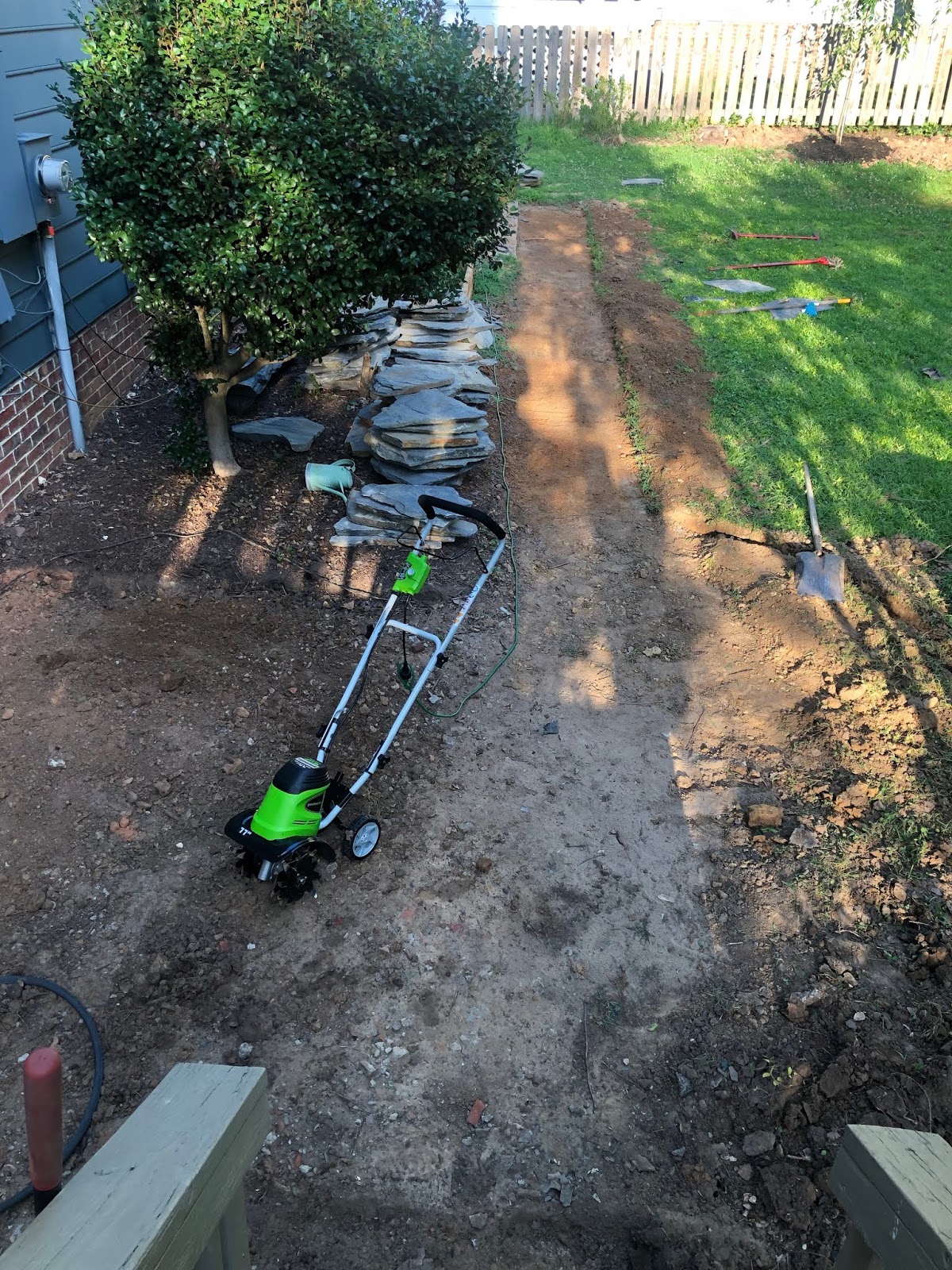 Ring Around The Rubins: Our DIY Slate Patio (and why we'd never do this ...