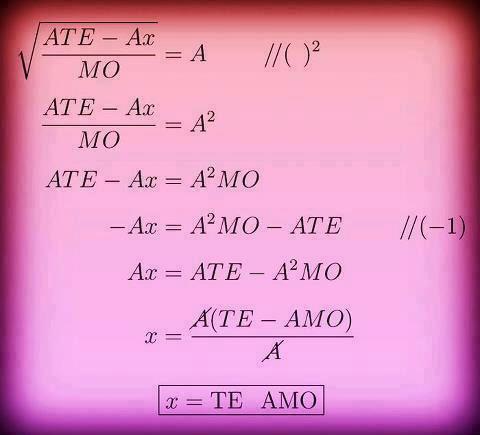 LA ENTROPIA DEL QUINTAL: Formula del Amor