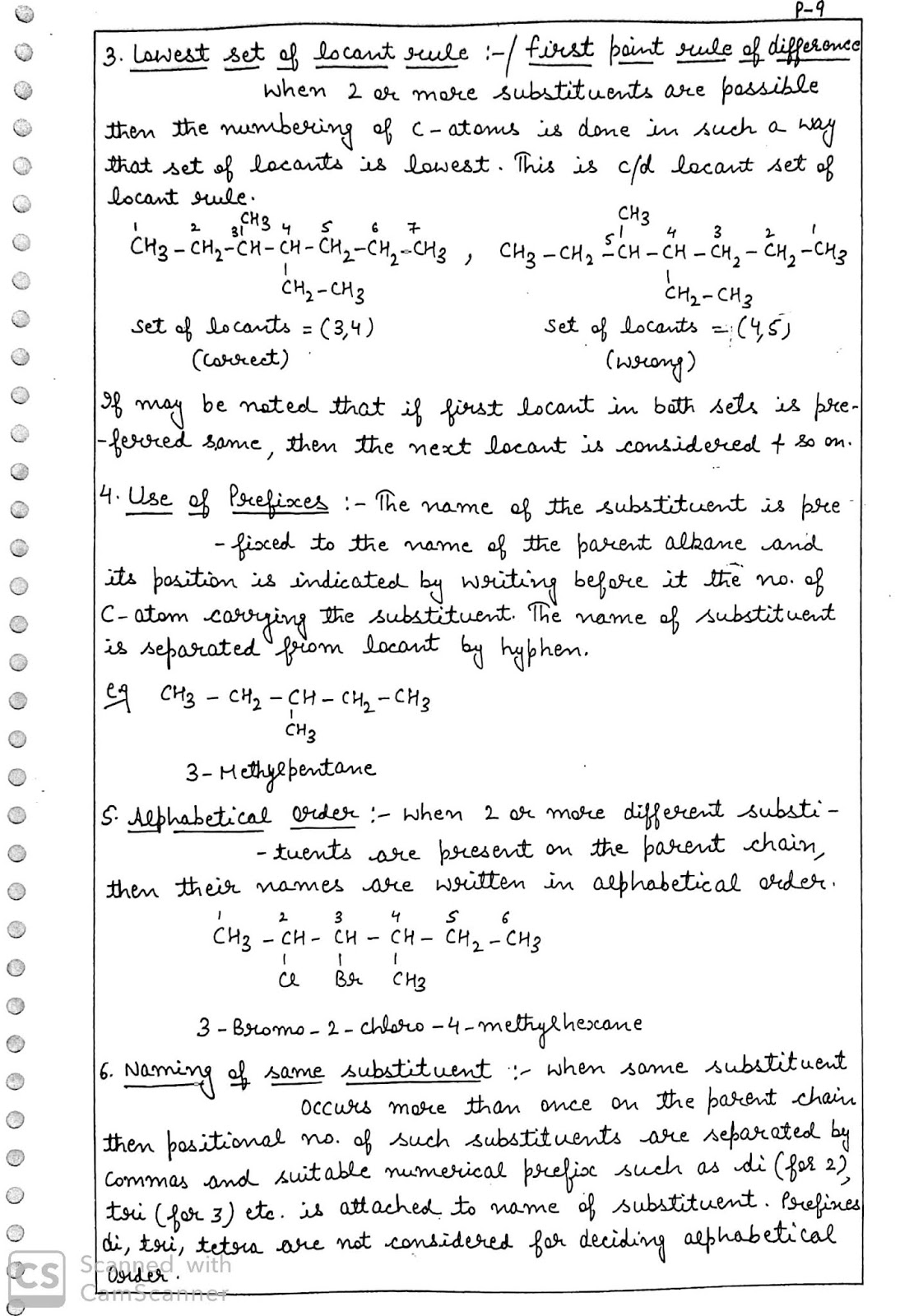 Organic Chemistry –Some Basic Principle Handwritten Notes for 11th ...