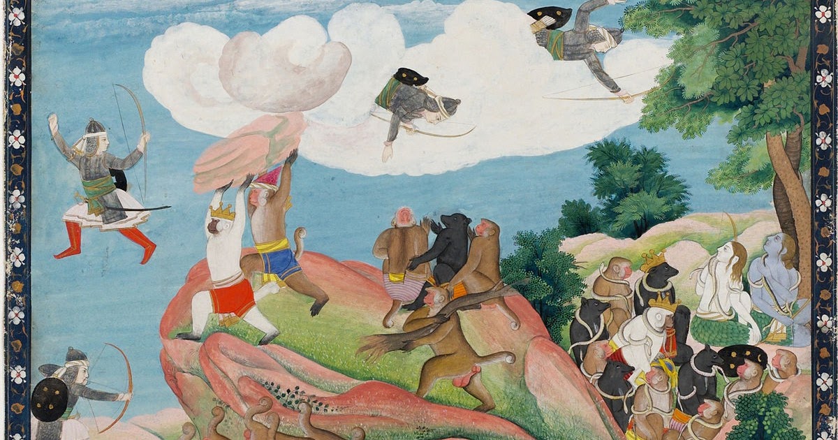 Indian Epics: Images and PDE Epics: Image: Indrajit on the Battlefield