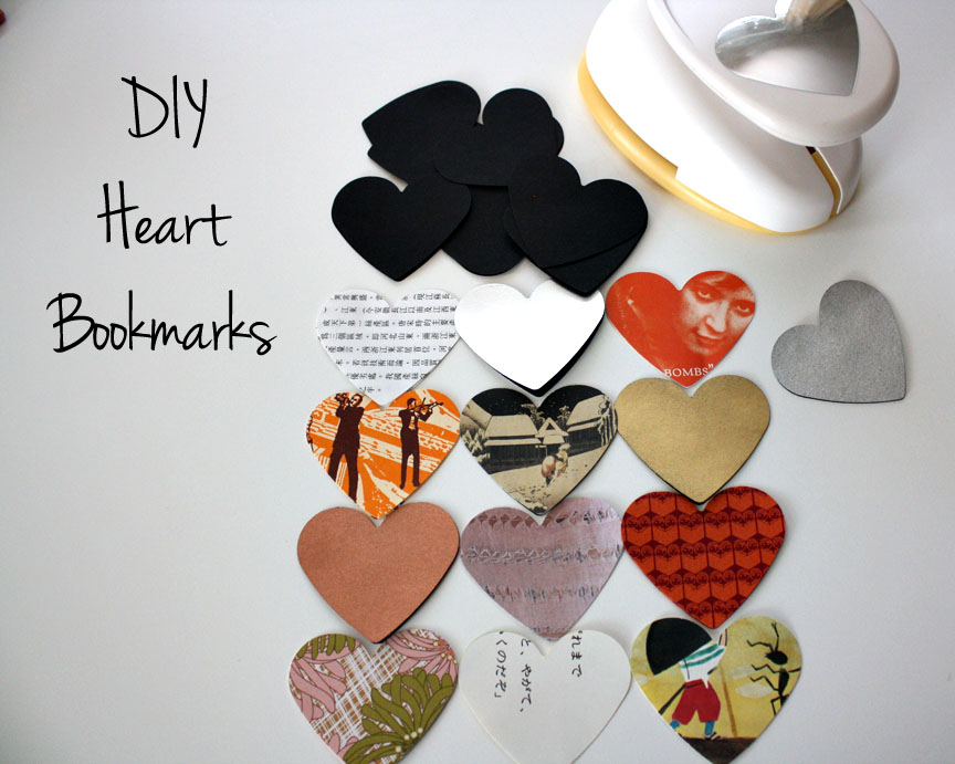 Green Ardelle Diy Heart Bookmarks