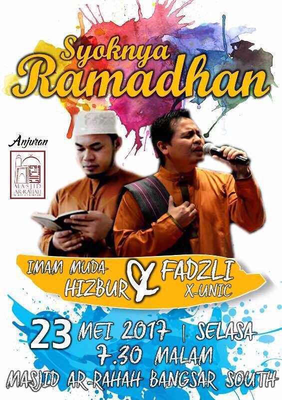 Program "Syoknya Ramadhan" Malam Esok Di Masjid Ar-Rahah Semua Dijemput ...