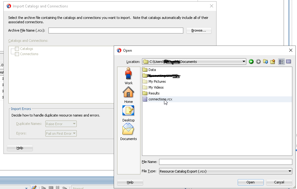 Anil S Oracle Application Framework Blog Import Database Connections Into Oracle Sql Developer