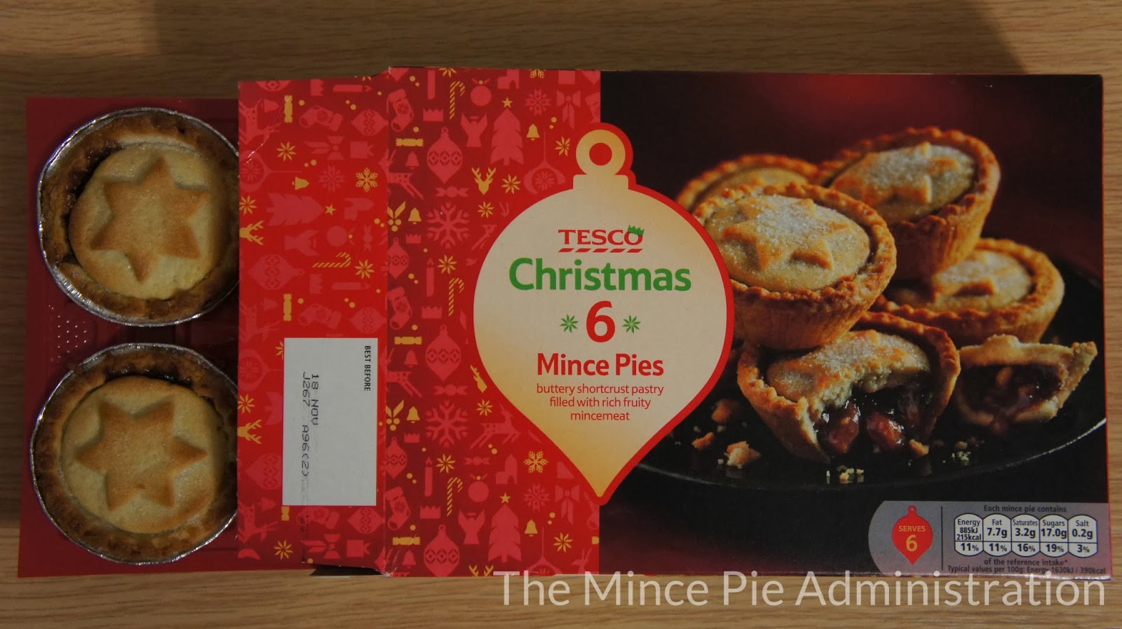 The Mince Pie Administration: Tesco 6 Christmas Mince Pies