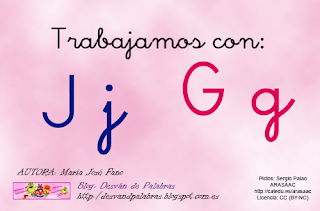 Desván de Palabras: LETRA G (sonido fuerte)