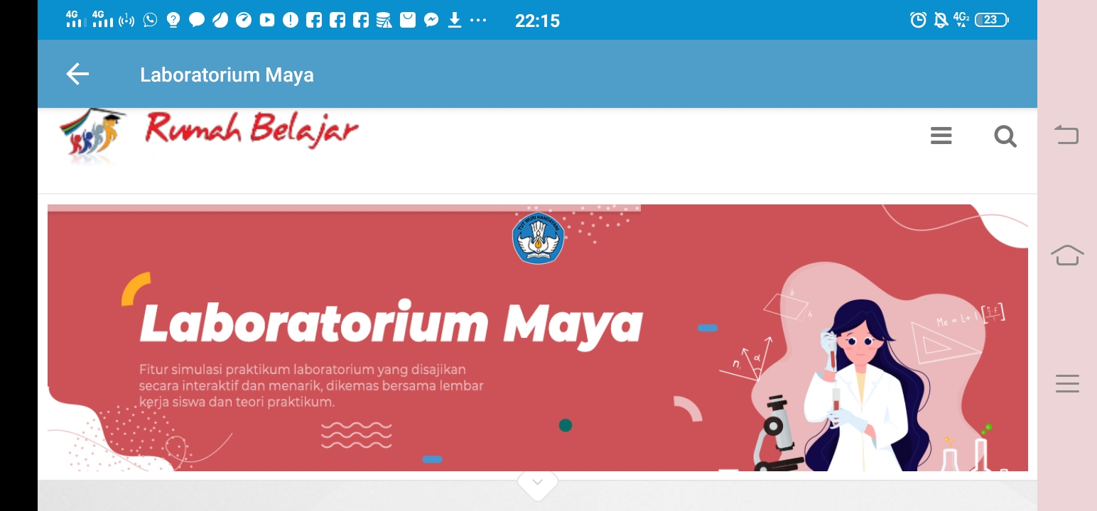 Fitur LAB MAYA# Laboratorium Dalam Genggaman