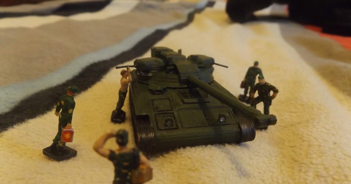 Gowan's 1/72 scale models: T92 Light Tank. 3D printed model