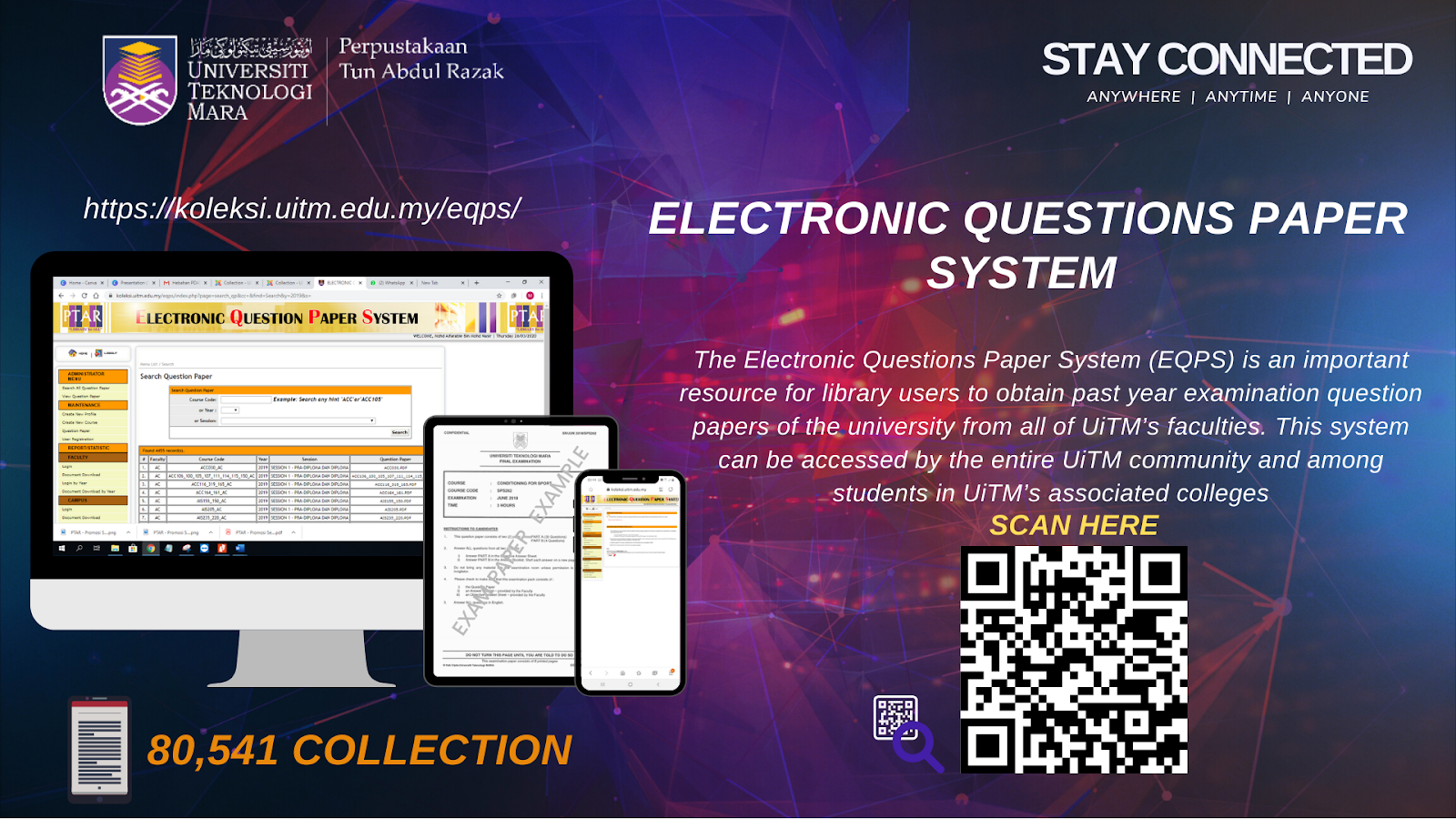 Stay Connected: Electronic Question Paper - Perpustakaan UiTM