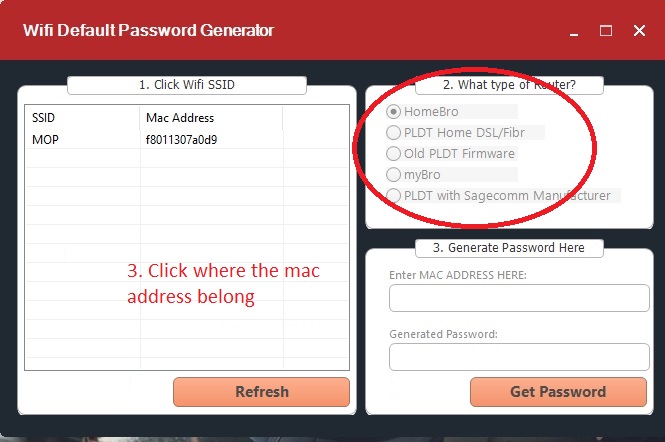 PLDT WIFI hack password using windows application