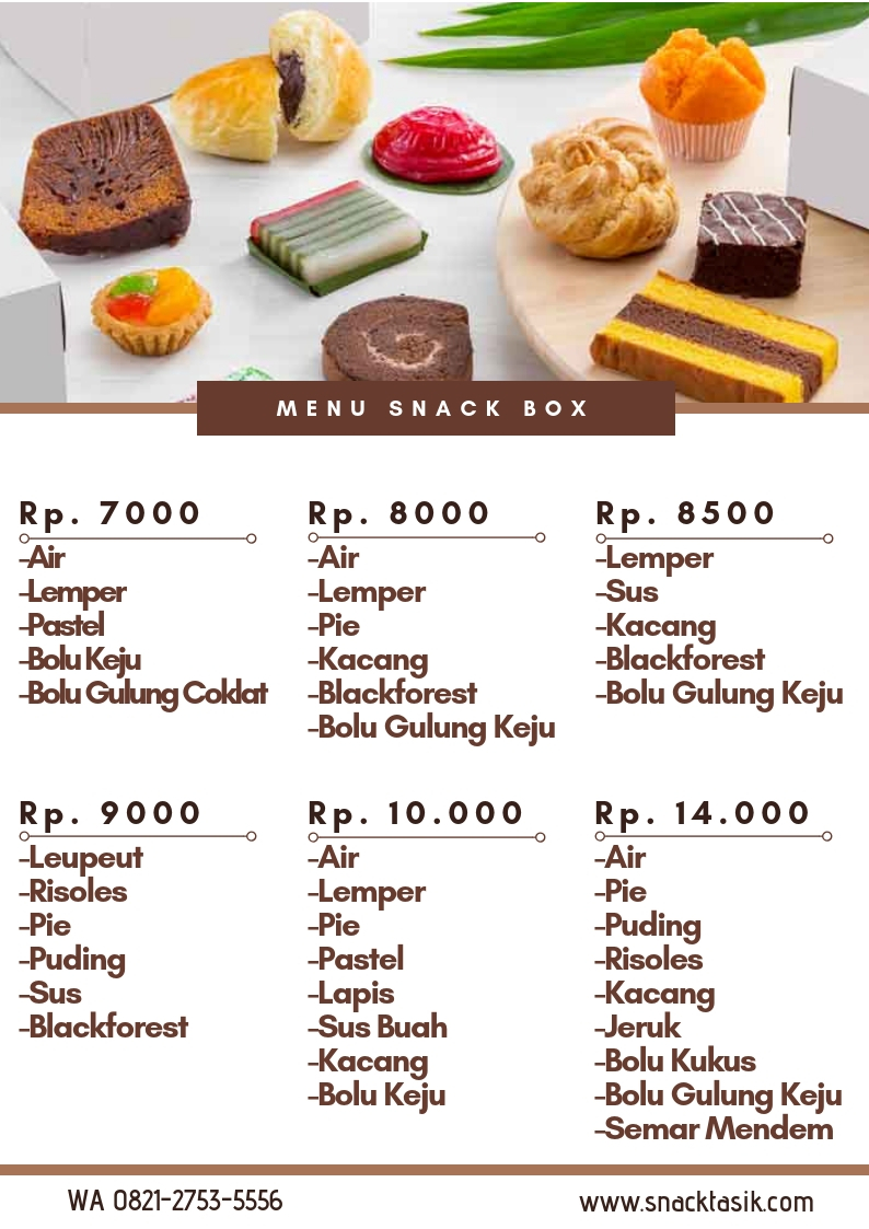 Snack Box Seminar Tasikmalaya 082127535556
