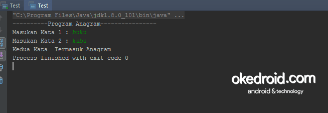 Belajar Check Kata Anagram Atau Tidak Pada Kegiatan Java - Java Media Kita