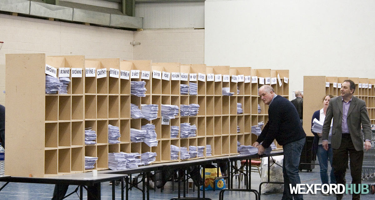 Wexford General Election count centre.
