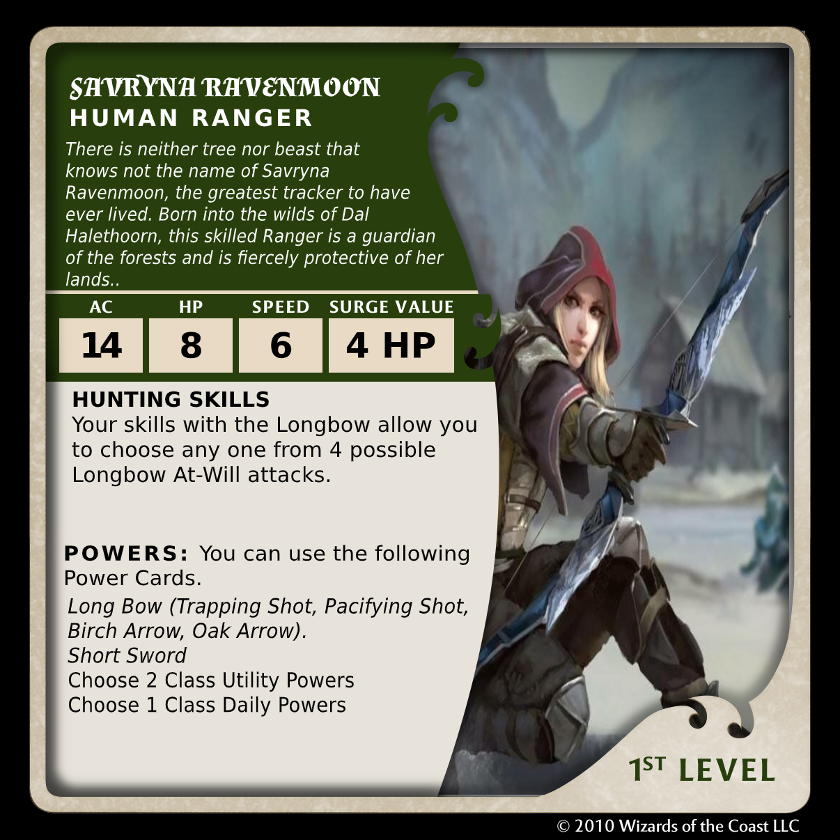 Dungeons and Dragons Custom Builds: The Human Ranger Class