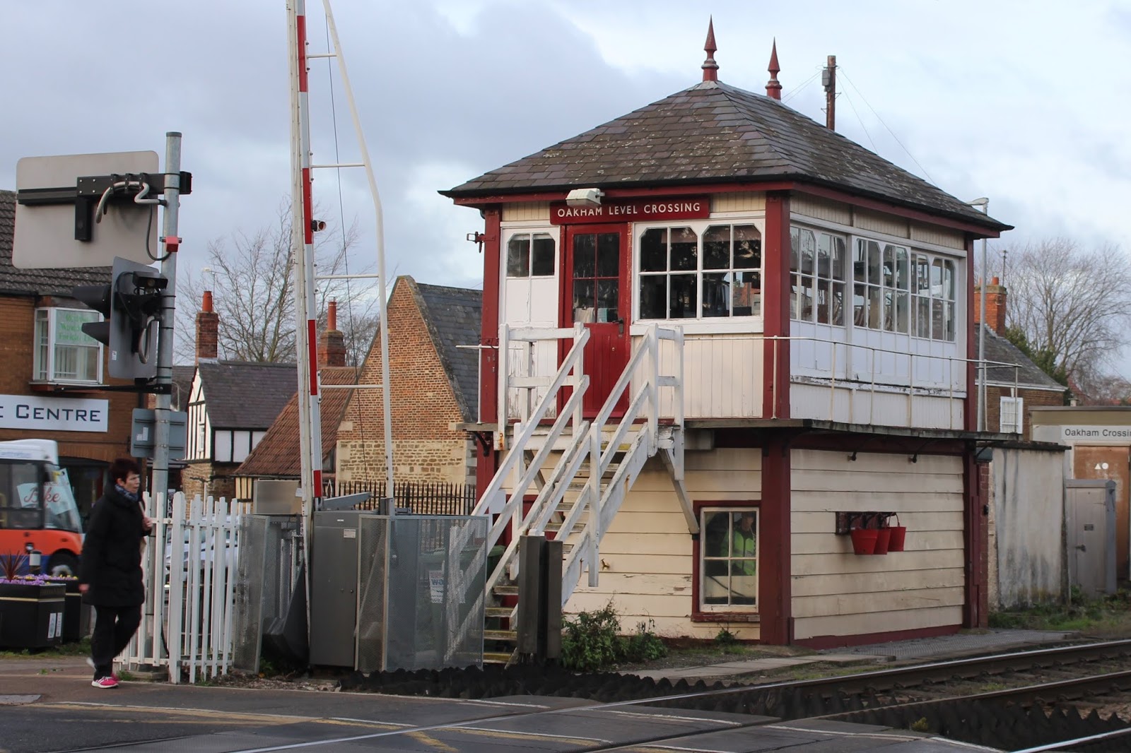 Martin Brookes Oakham: Oakham Level Crossing Signal Box Oakham Rutland 2019