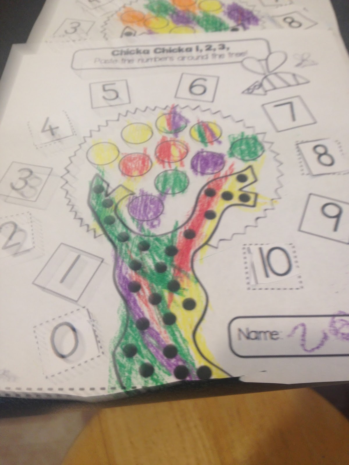 ABC's of Jess's house: Week 2 Chicka Chicka Boom 123