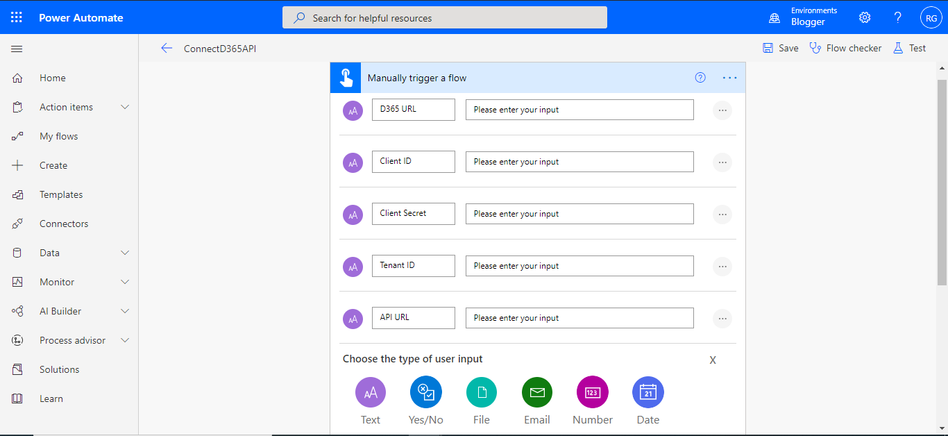 Connecting D365 CRM using Web API and Power Automate Flow.