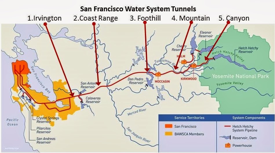 Hetch Hetchy Water System Map - Printable Maps Online