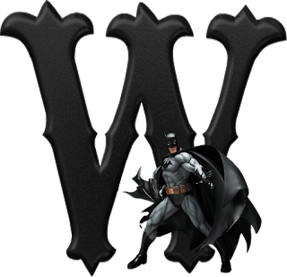 Abecedario Negro con Batman. Batman Alphabet. - Oh my Alfabetos!