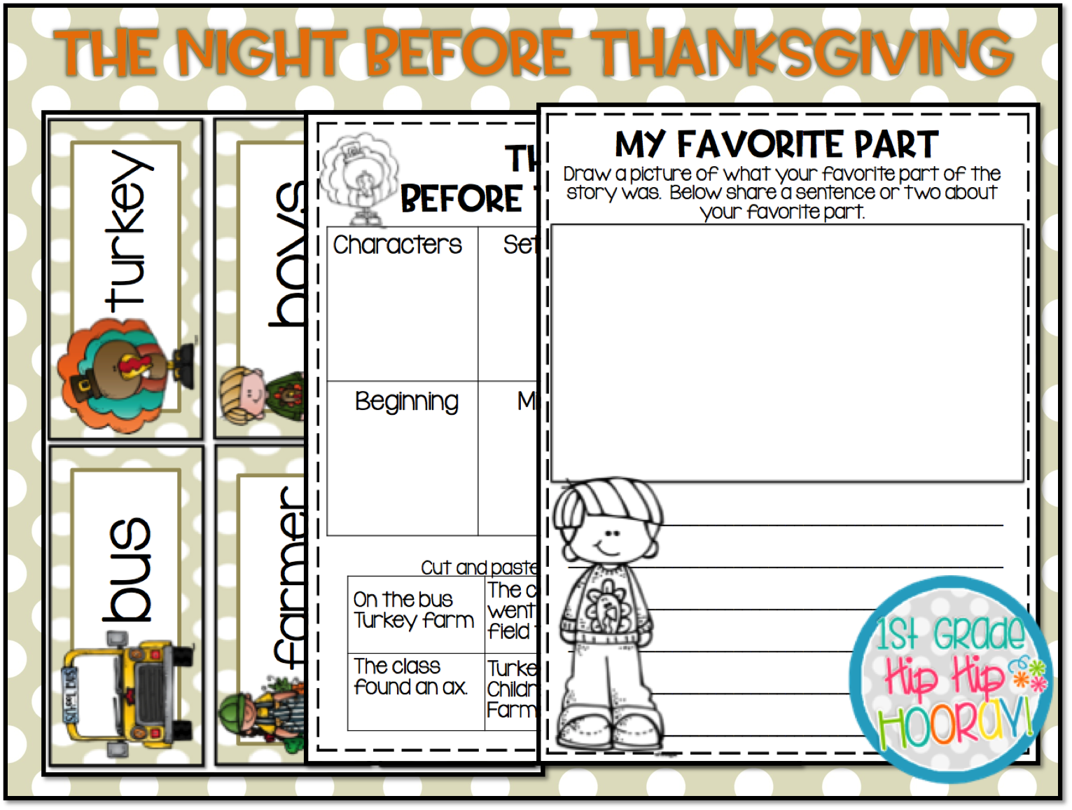 1st Grade Hip Hip Hooray!: 'Twas the Night Before Thanksgiving
