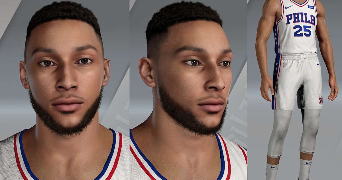 NBA 2K21 Ben Simmons Cyberface and Body Model by Arteezy - Shuajota: NBA 2K23 Mods, Rosters ...