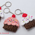 Abuela Delia Crochet: Llavero Cupcake | Cupcake Key Ring