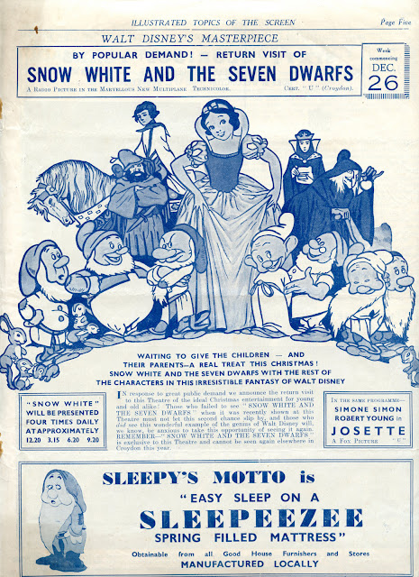 Filmic Light - Snow White Archive: 1938 "Davis Standard" Ad for Snow ...