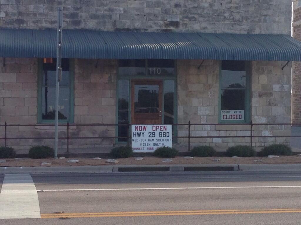 Man Up: Tales of Texas BBQ™: Hwy 29 BBQ opens in Bertram Man Up: Tales of Texas BBQ™: Hwy 29 BBQ opens in Bertram