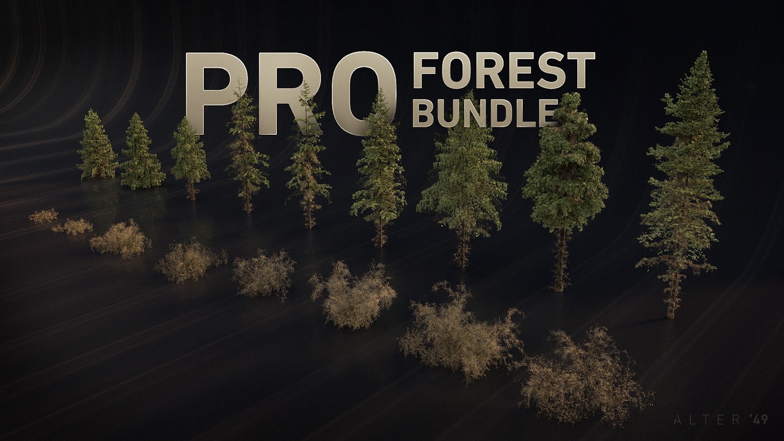 Free Forest Bundle Model of Tree with 4K texture | Computer Graphics ...