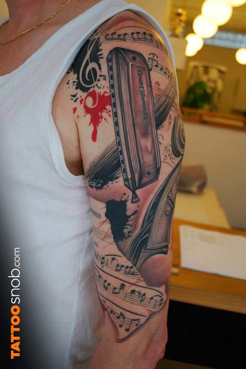 Janela aberta - Blogue de harmonica: Harmonica Tattoos