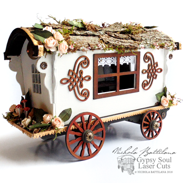 Pixie Hill: Woodsy Gypsy Wagon with Walk Through for Gypsy Soul Laser Cuts