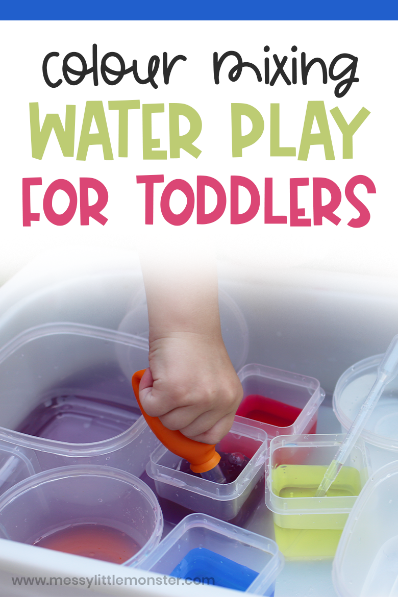 Colour Mixing Water Play Activity For Toddlers Messy Little Monster colour-mixing-water-play-activity-for-toddlers-messy-little-monster