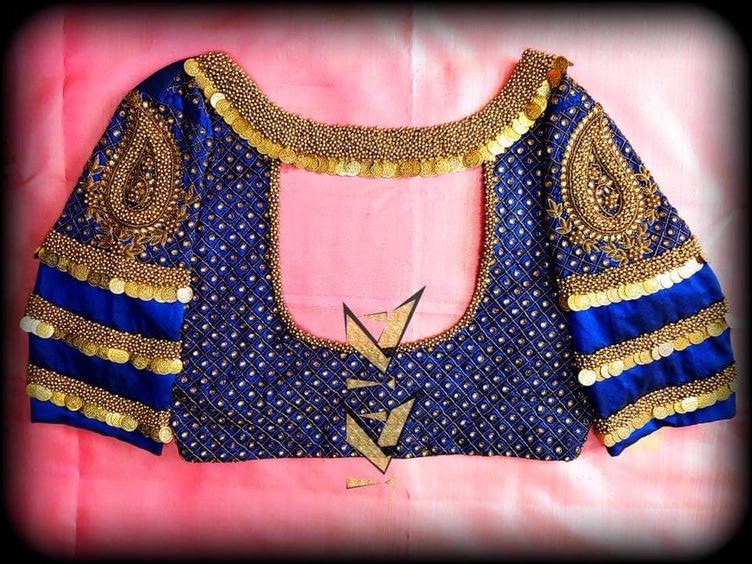 Latest Checks Blouse Designs of the Year