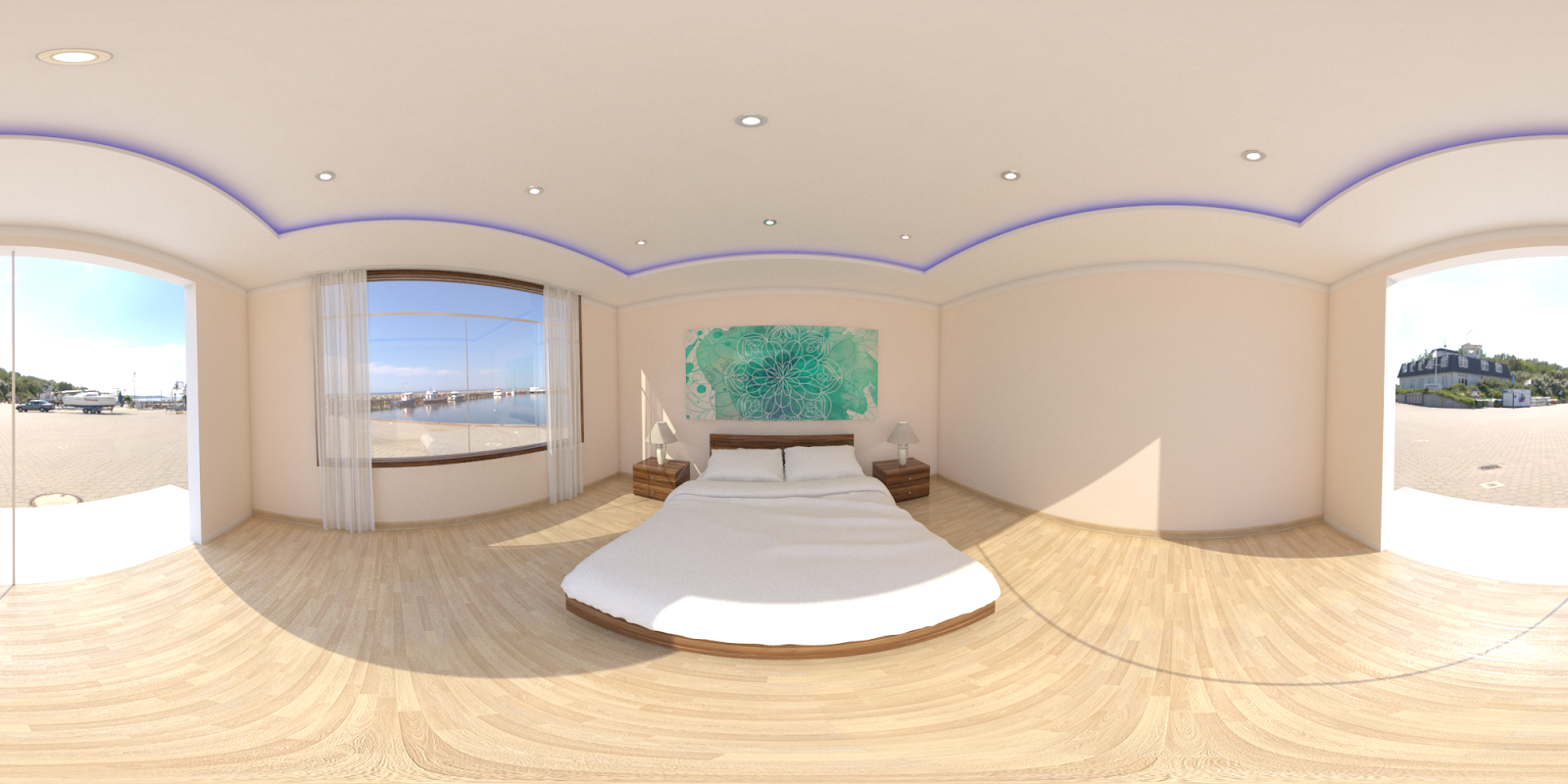 Renderizar con VRay 2.0 para SketchUp: Imagen 360° (imagen equirectangular)