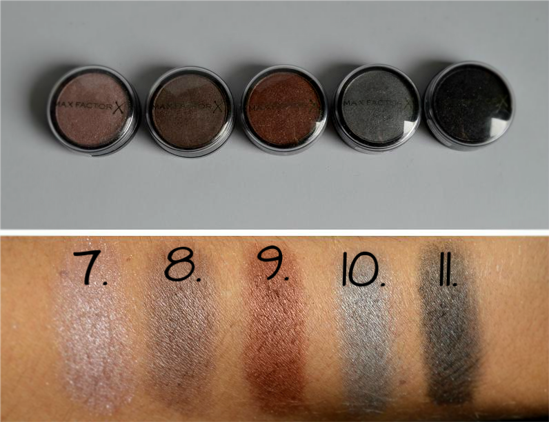 Max Factor Wild Shadow Pots - pojedyncze cienie do powiek (dużo zdjęć!)