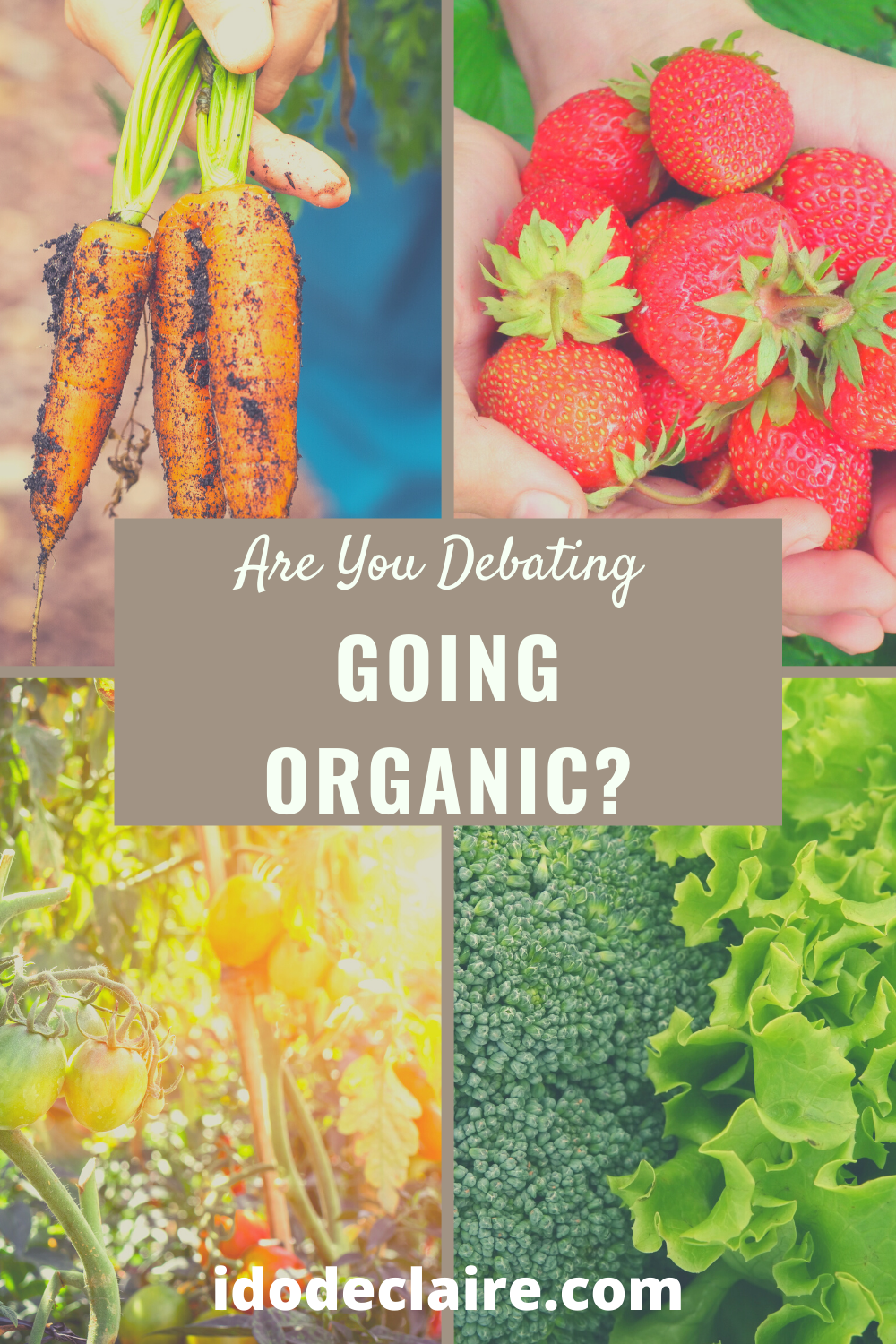 Are You Debating Going Organic? - I do deClaire