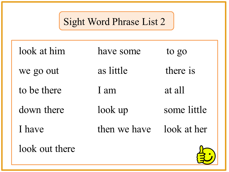 Reading2success: Sight Word Phrase Lists