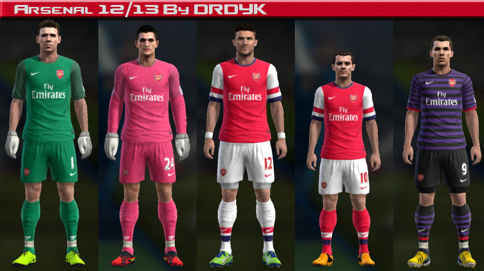 Pes 2013 - Kitset Arsenal FC 2013/2014
