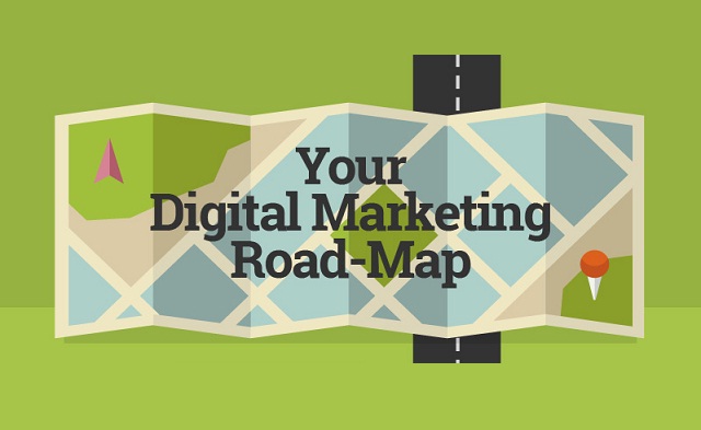 Your Digital Marketing Road Map #infographic - Visualistan