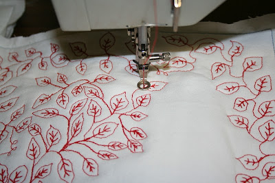 Tammy's Craft Emporium: Free motion quilting leaves