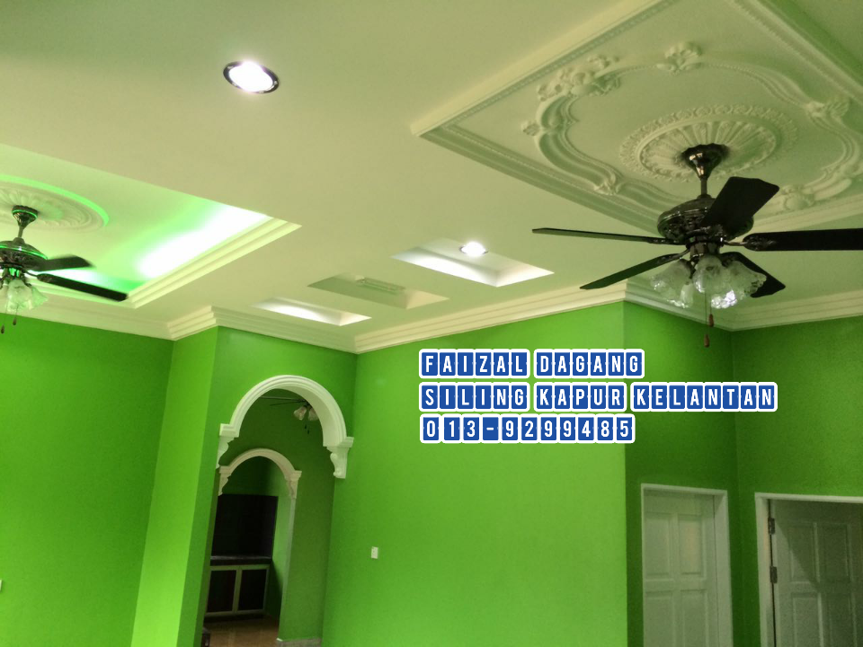 SILING KAPUR DI KELANTAN : SILING KAPUR / PLASTER CEILING MODEN