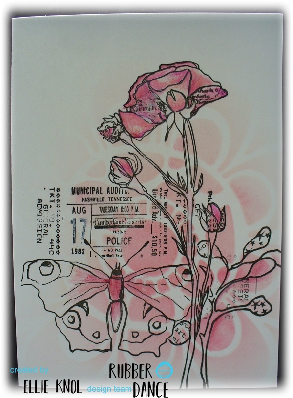 Inky Wild Doodle Collagestamping by Ellie Knol