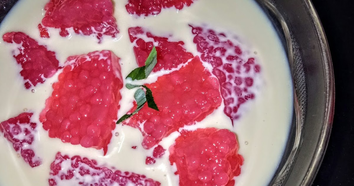 RESEPI : DESSERT SAGU BERSAMA SUSU CAIR BERKRIM