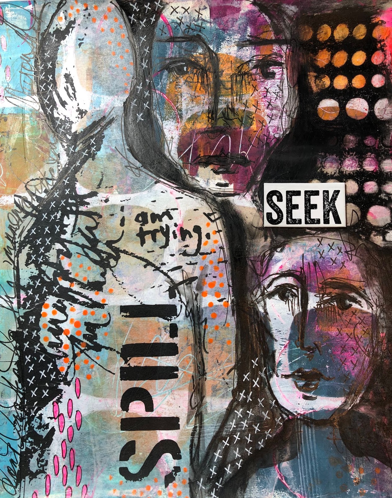 Scrappingclearly Scrapbooking and Papercrafts: "Seek.." art journal by ...