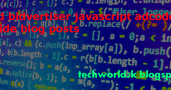 How to add bidvertiser javascript ad codes in the middle of blog post ...