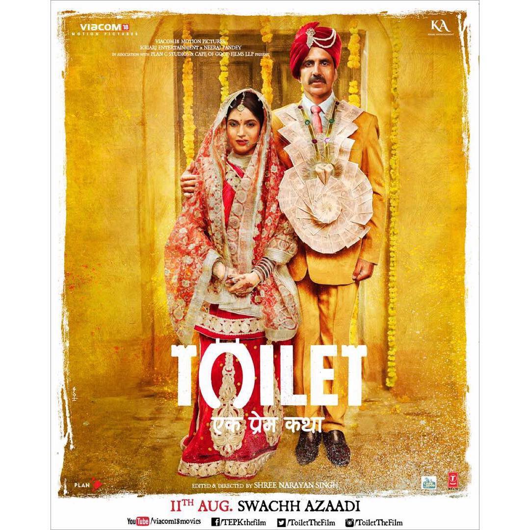 Toilet Ek Prem Katha Dialogues and Movie Posters | Akshay Kumar, Bhumi ...