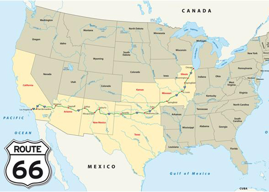 Pendejada y Media!: La ruta 66, un símbolo americano