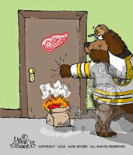 Mike Spicer Cartoonist / Caricaturist.: It's on now. Oh yeah!! Bruins ...